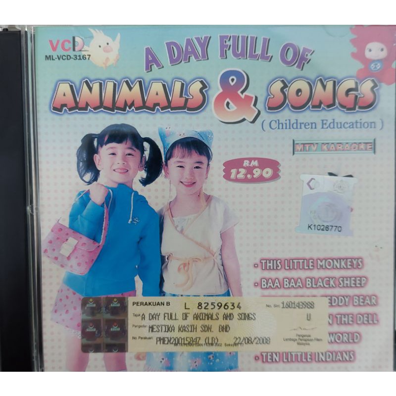 Original VCD A Day Full Of Animal & Songs | Shopee Malaysia