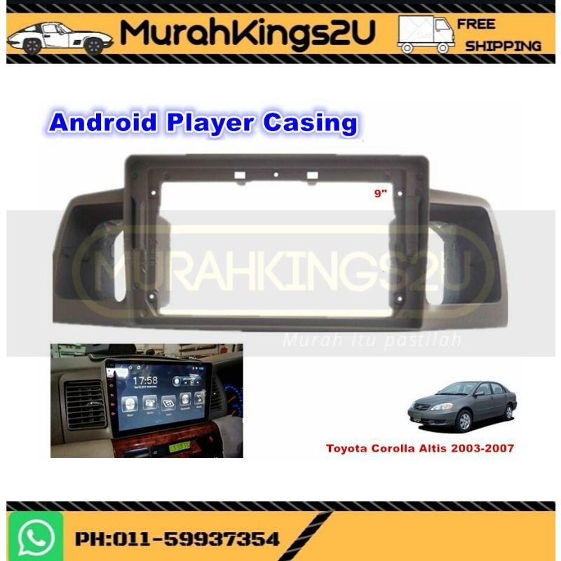 Toyota Altis 2003-2007 9 Inch Android Player Casing | Shopee Malaysia