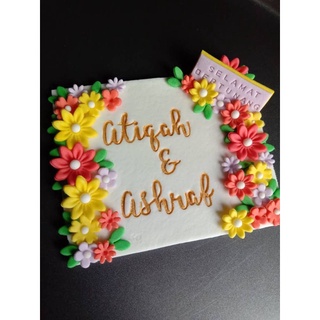 topper happy birthday/ selamat pengantin baru/ topper nama | Shopee ...