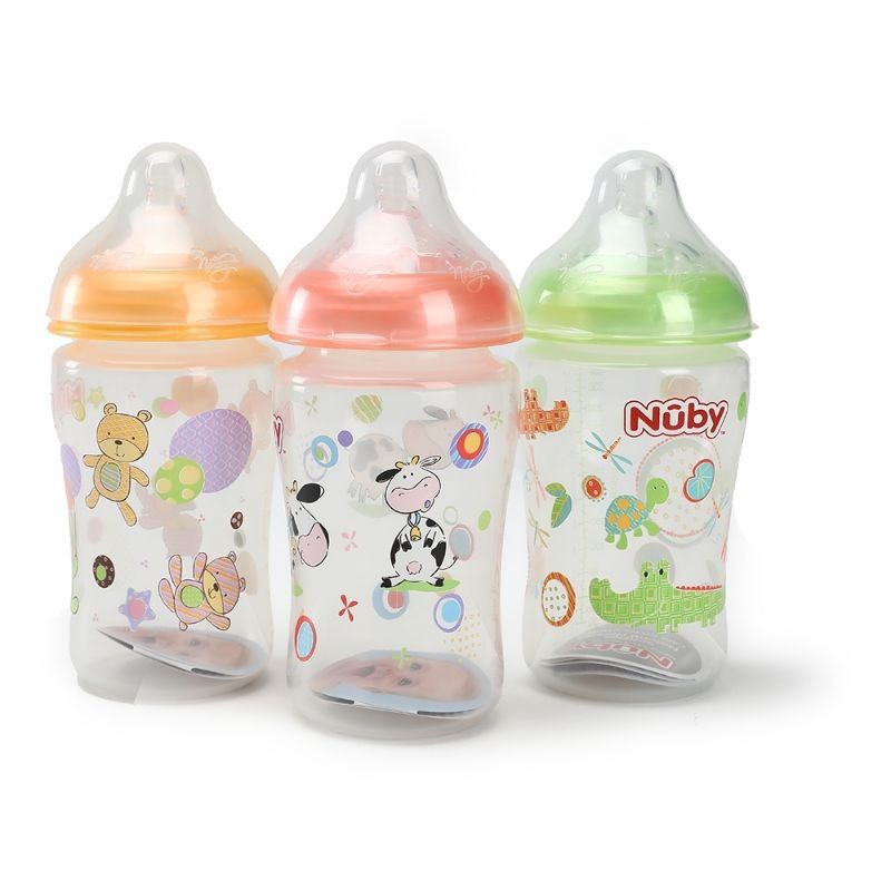Nuby Natural Touch Feeding Bottle 12oz/330ml /Replacement Silicone ...