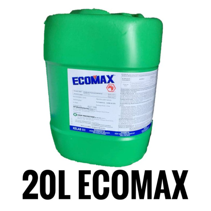 ECOMAX 20L Glyphosate 41% Herbicide (order1 by 1) Racun Rumput Rumpai ...