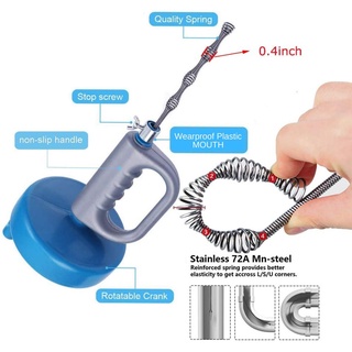 Drain Unblocker Flexible Rod Auger Snake Rod Drain Unclogged Pipe Sink ...