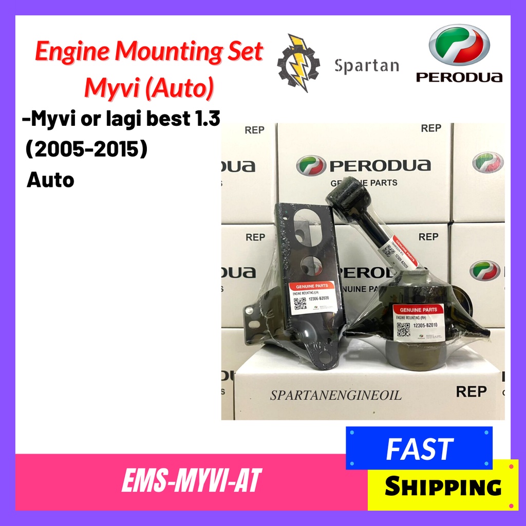 Genuine Perodua Engine Mounting Set Perodua Myvi / Myvi Lagi Best 1.3 ...