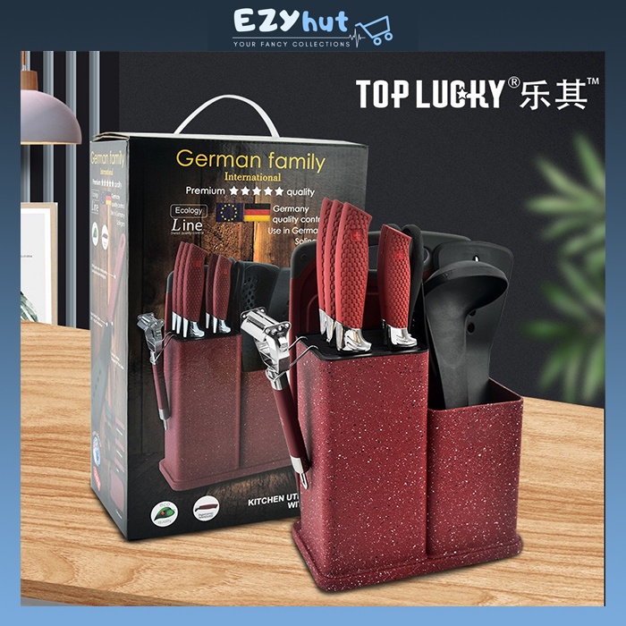 12 In 1 Lucky Knife Gift Set Knives Set Chef Knife Peeling Knife ...