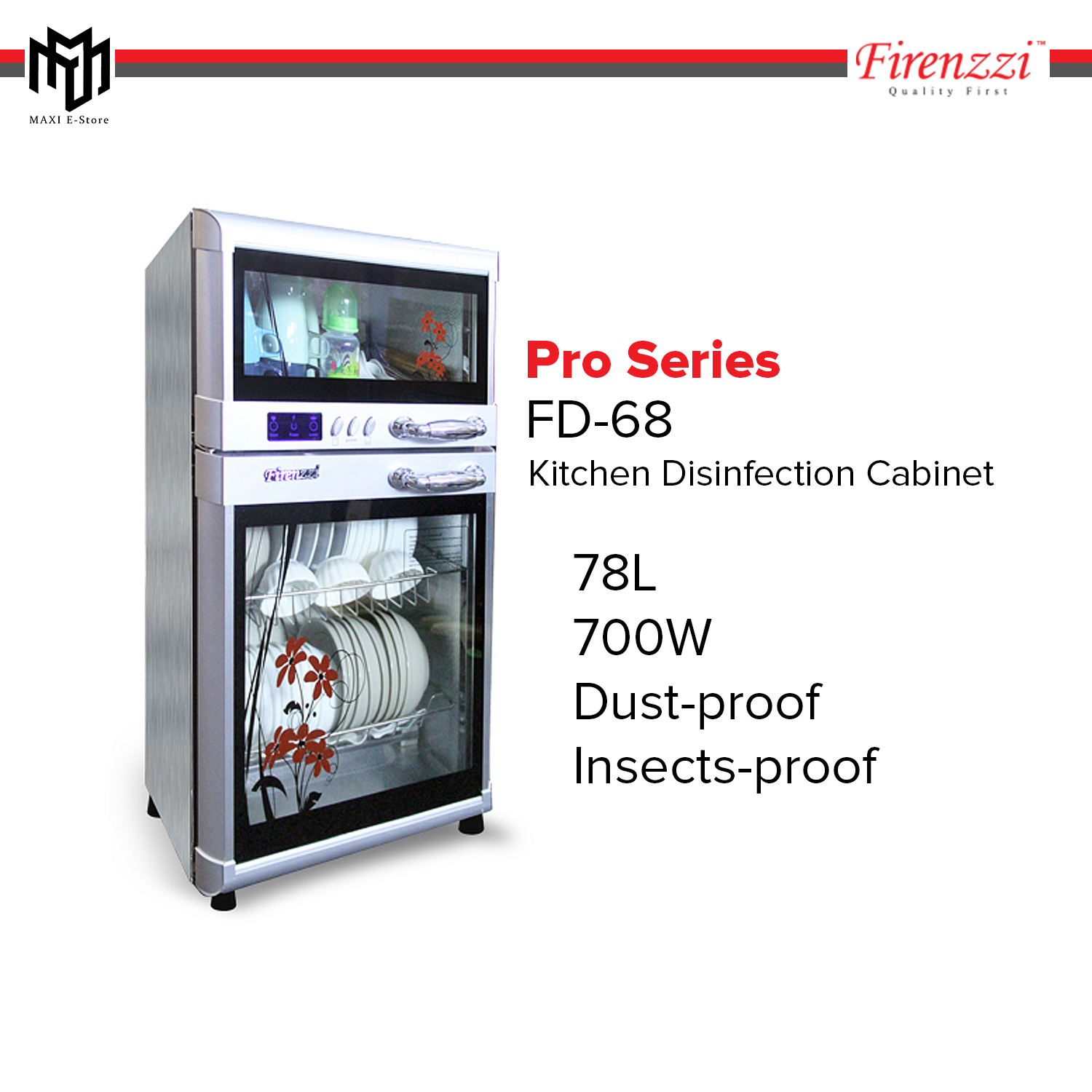Firenzzi FD-68 Pro Series Table Top Disinfection Cabinet for ...
