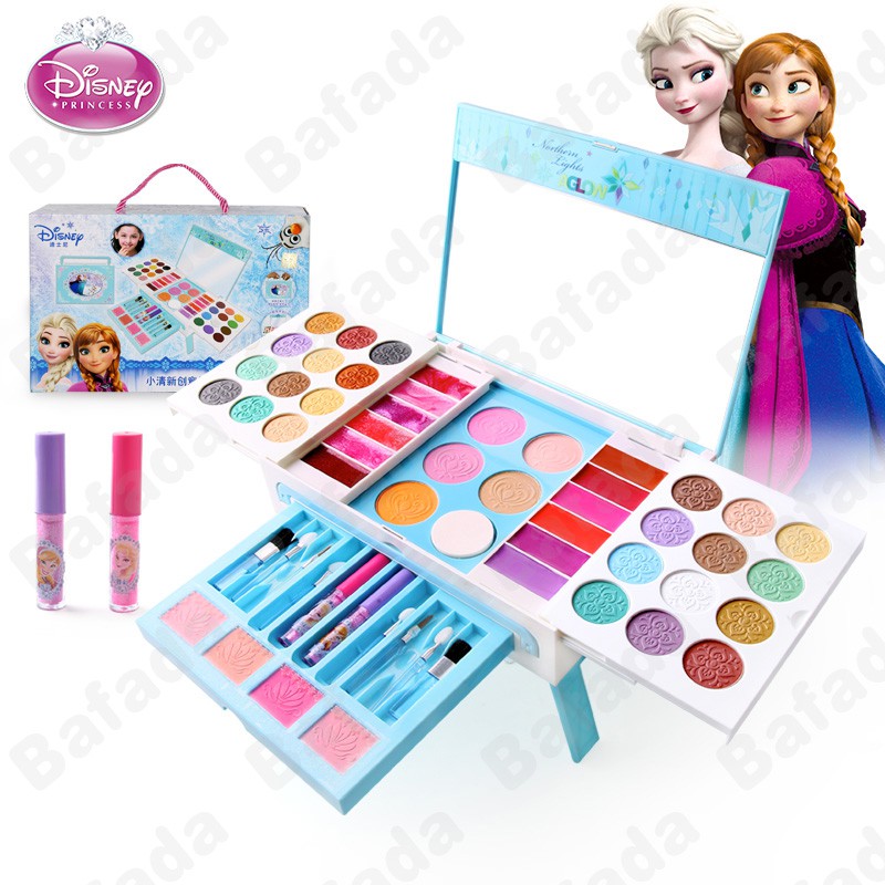 56pcs Kid Cosmetic Case Portable Beauty Kit No Toxic Make Up Box Set ...
