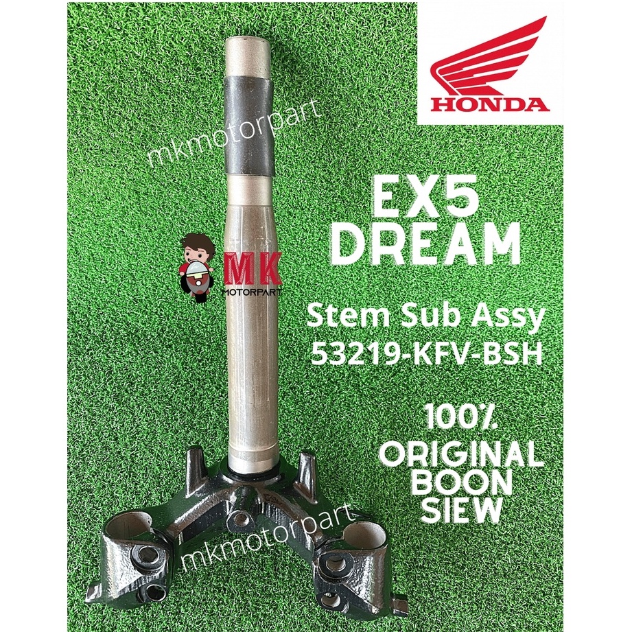 STEM SUB ASSY Honda EX5 / DREAM 100% Original BSH 53219-KFV-BSH Fork T ...