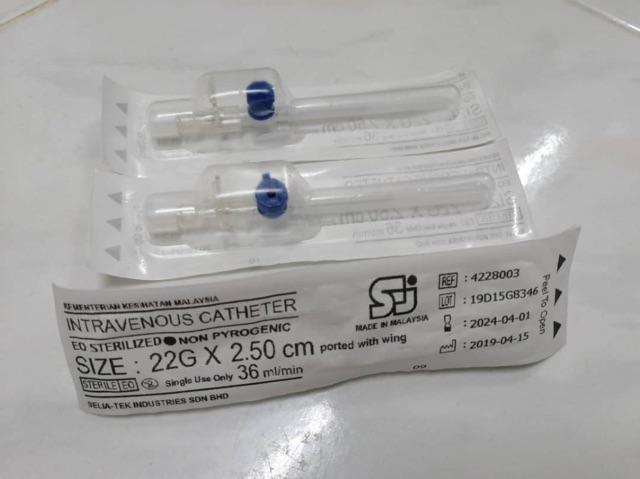 IV Catheter Cannula Branula 23g (Blue Size)1pack | Shopee Malaysia
