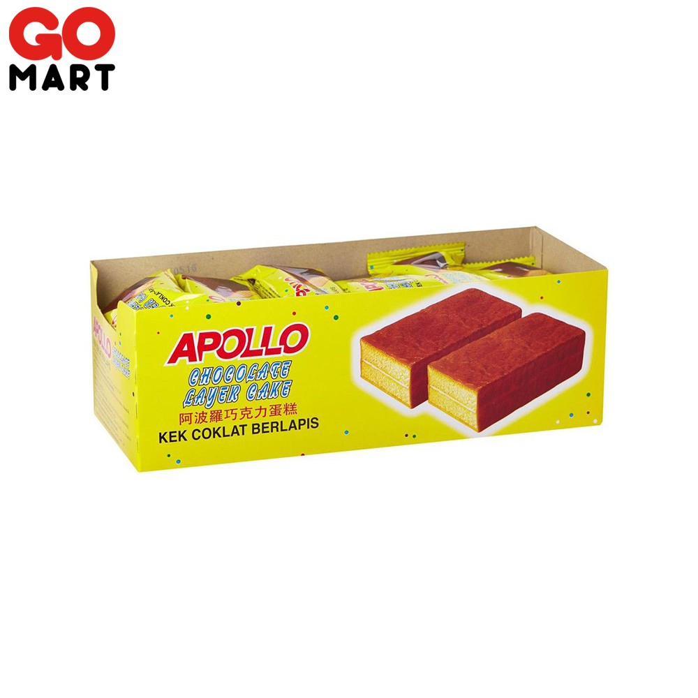 APOLLO Cake Chocolate / choco (24packs x 18g) | Shopee Malaysia