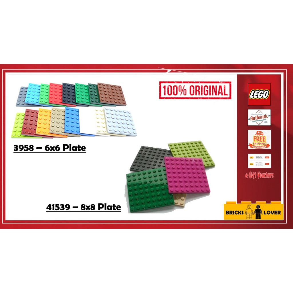 Lego Parts / Loose Bricks {Bricks_Lover} - 6x6 Plate (3958) / 8x8 Plate ...