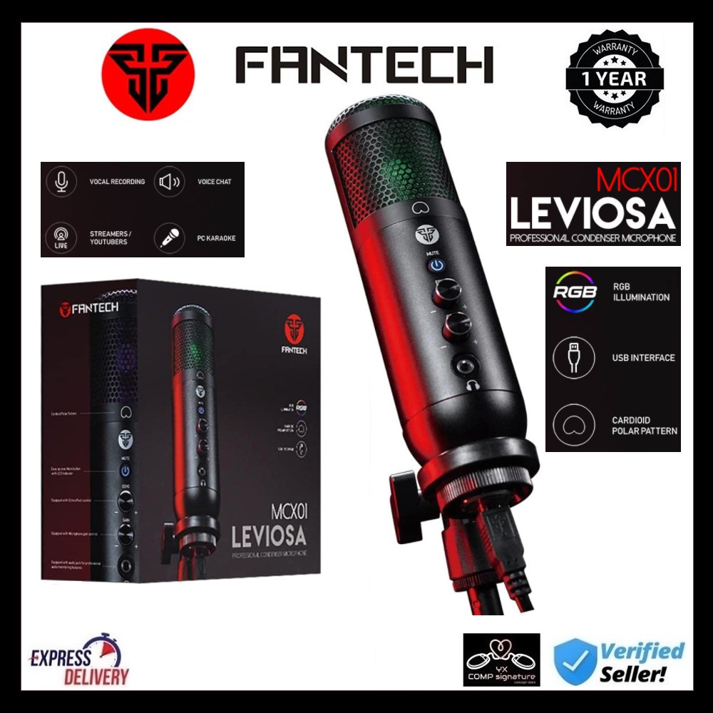 Fantech Professional MCX01 USB Mic Leviosa Usb Microphone For Computer ...