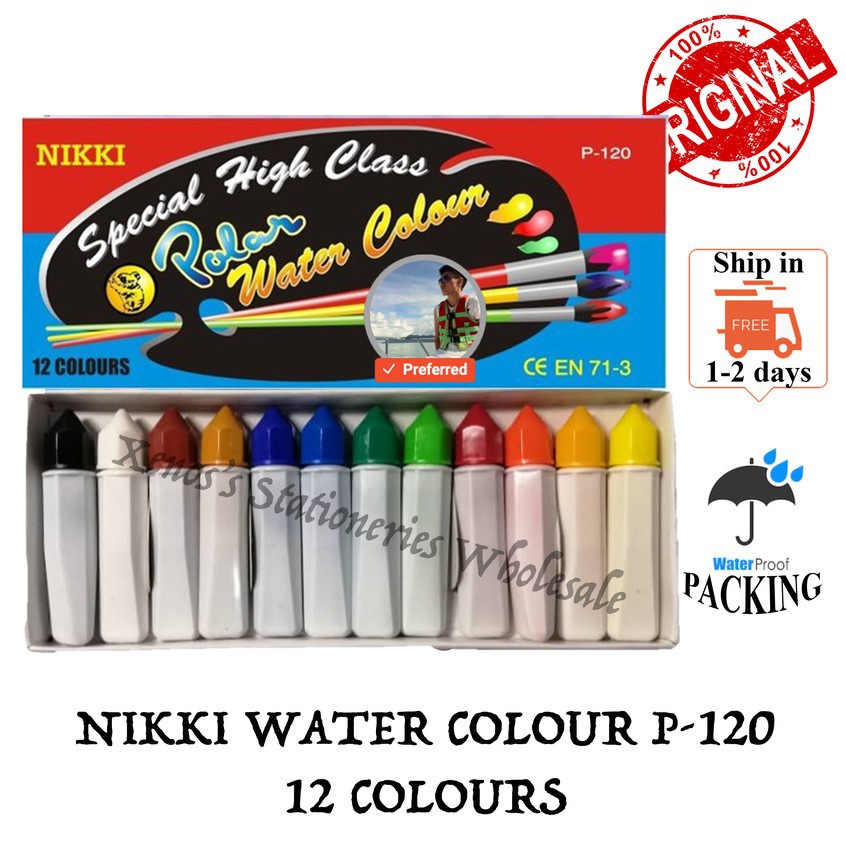 NIKKI WATER COLOUR P120 / P180/ AP120 (READY STOCK) | Shopee Malaysia