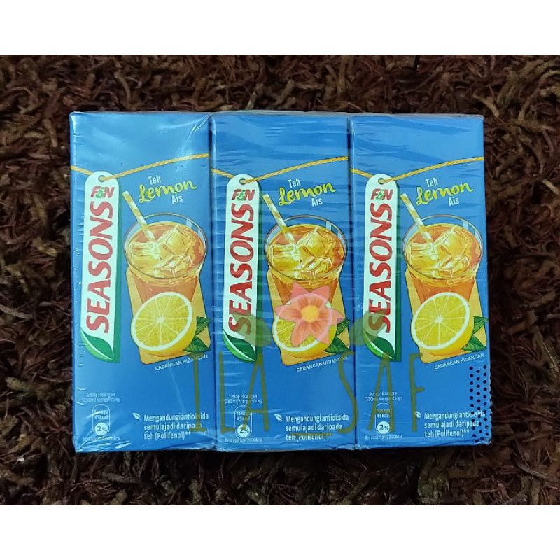 READY STOCK!!! F&N Seasons Ice Lemon Tea 250ML X 6 | Shopee Malaysia