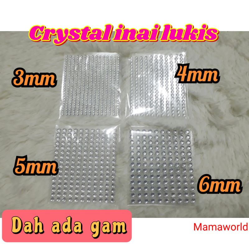 Crystal inai lukis saiz 3mm,4mm,5mm,6mm untuk henna art | Shopee Malaysia