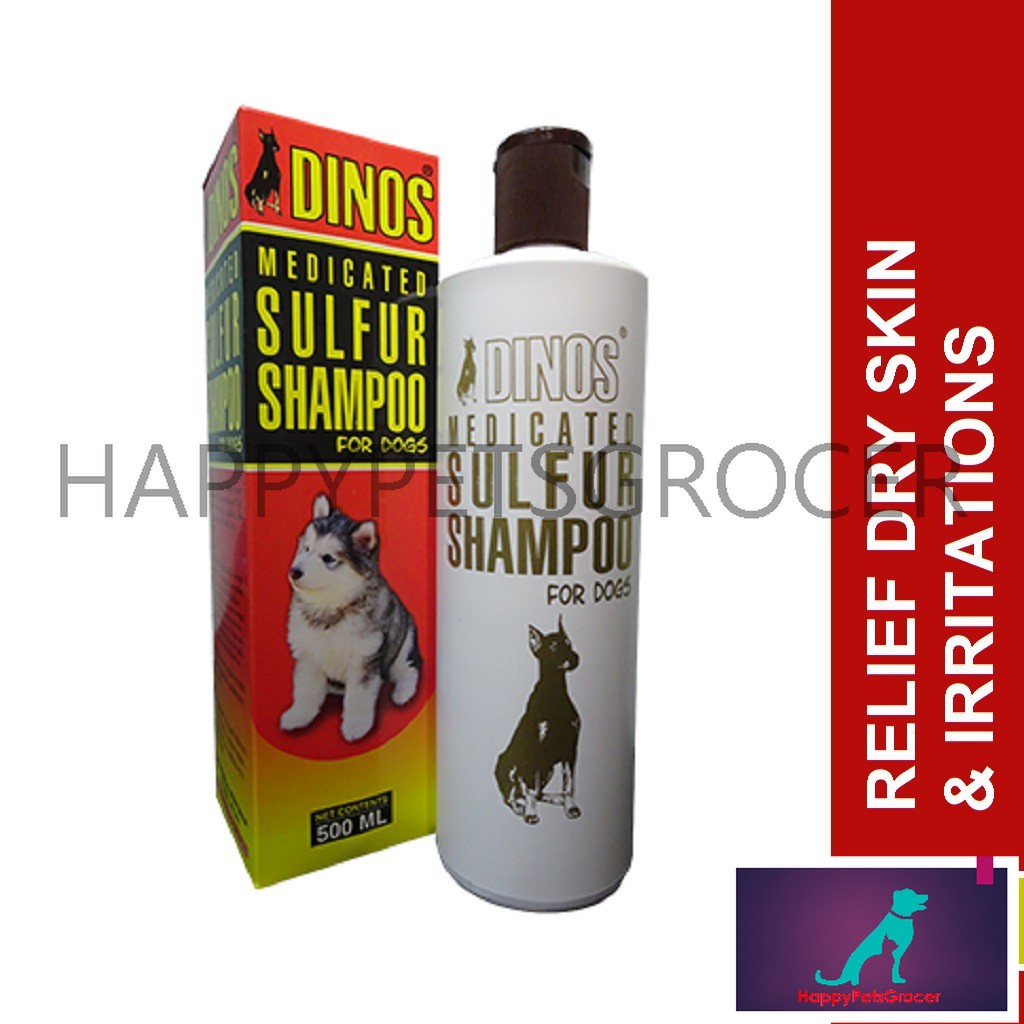 ORIGINAL Dinos Medicated Sulfur Pet Shampoo 500ml | Shopee Malaysia