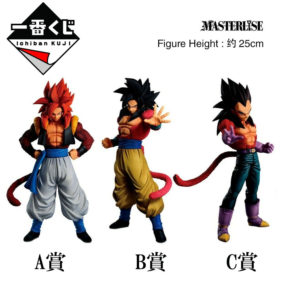 White Toei Ichiban Kuji Dragon Ball The Greatest Saiyan Prize A B C