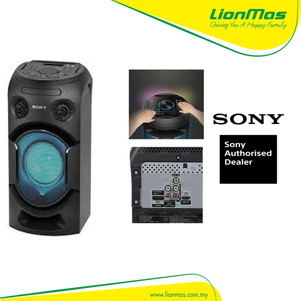 Sony High Power Audio System Portable Wireless Bluetooth Speaker MHC ...