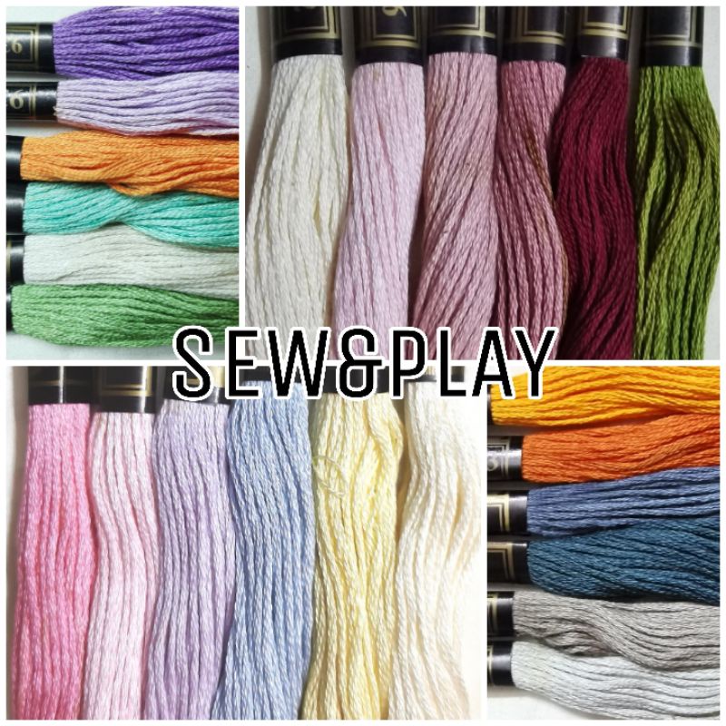 Embroidery thread set 400++ classic baby soft tone color can choose by ...