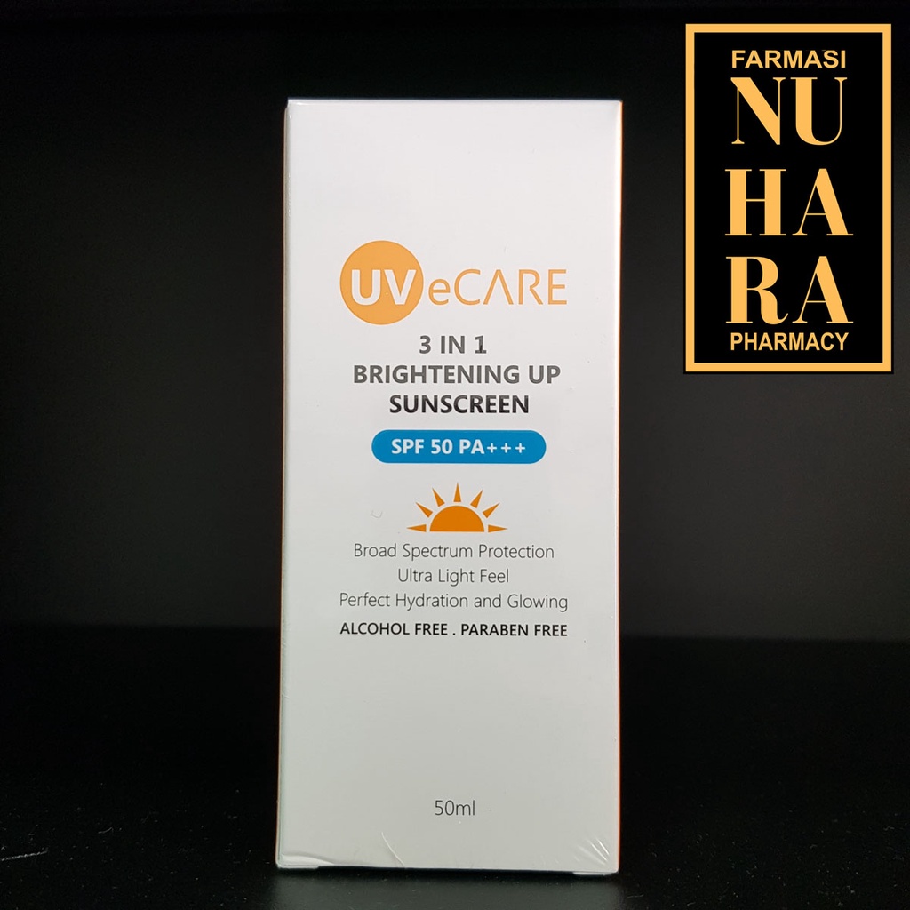 UVeCare Suncreen |3in1 Brightening Up Suncscreen| SPF50+++ Ultra Light ...