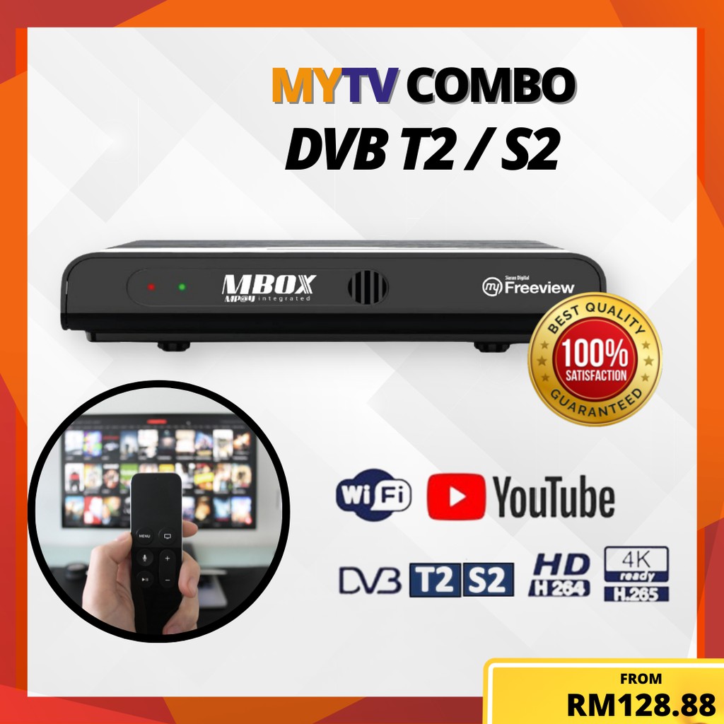 [READYSTOCK] Digital MBOX MYTV Combo Decoder 4K DTHDTT myFreeview Dekoder Kombo TV-TV Murah ...