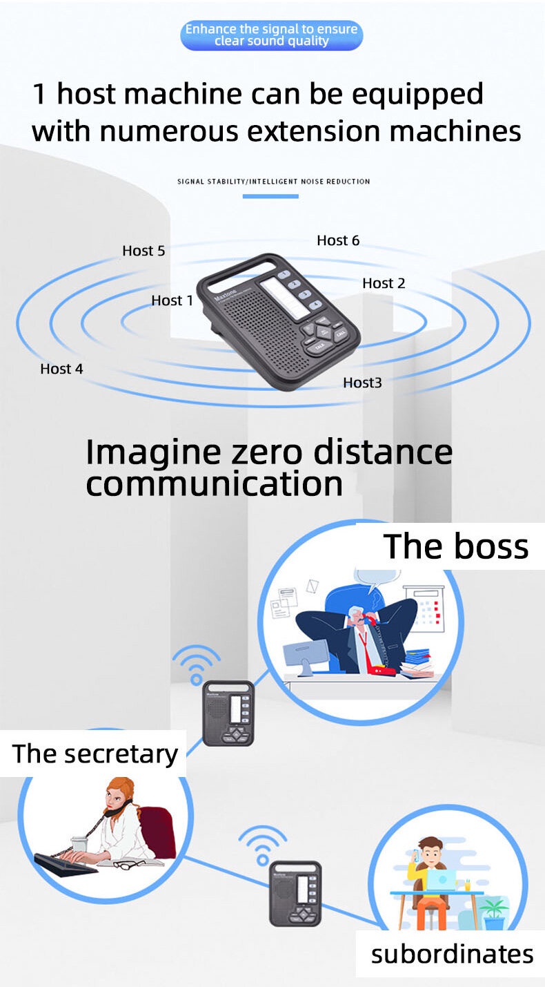 Ready stock,Room to Room Intercoms Wireless for Business Office and ...