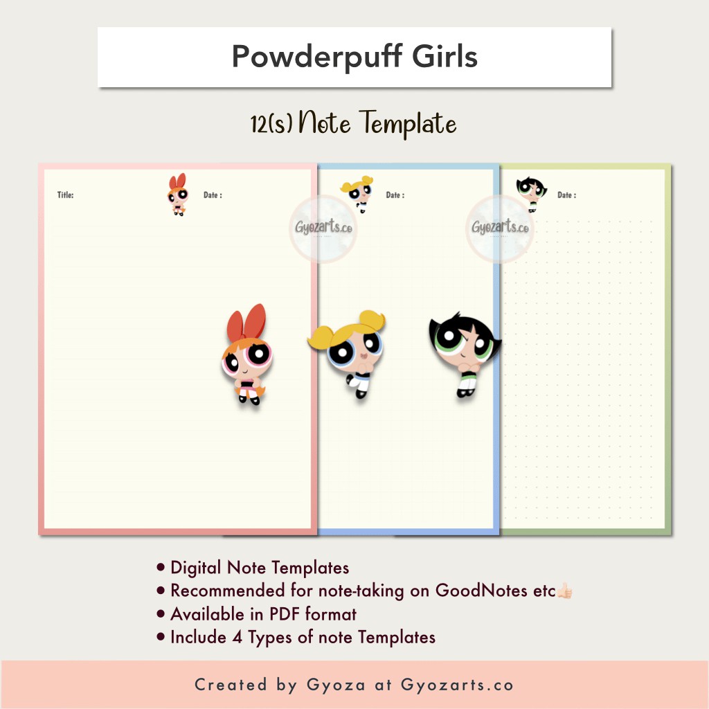 powerpuff-girls-digital-note-template-printable-pdf-goodnotes