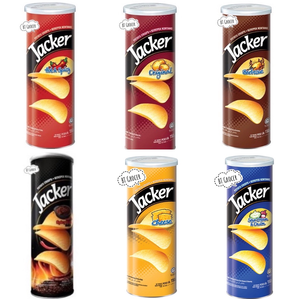 [READY STOCK] JACKER Potato Crisps 150g | Shopee Malaysia