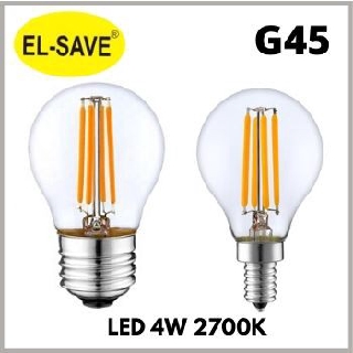 G45 LED Filament Bulb 4W Ping Pong Lampu Mentol LED 4W Mentol LED E27 ...
