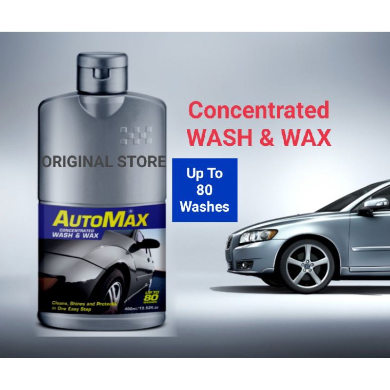 AutoMax Concentrated Wash & Wax-400ml (Exp:09/2024) | Shopee Malaysia