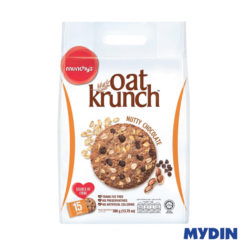 Munchy's Oat krunch Oat Crackers Nutty Chocolate (390g) | Shopee Malaysia