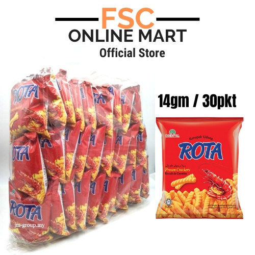 [FSC] Rota Prawn Cracker Snack 14gm x 30piece | Shopee Malaysia