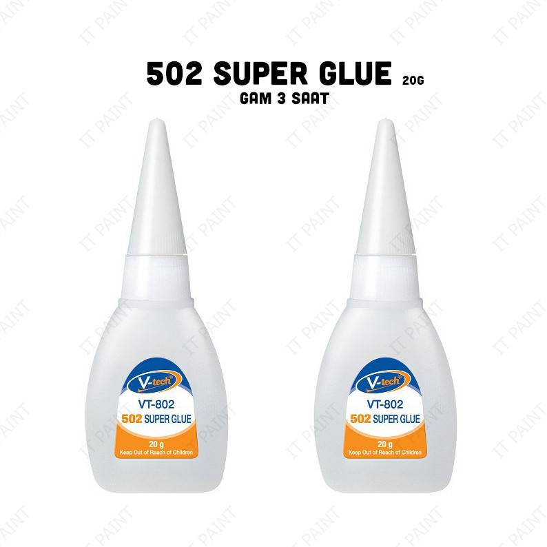 V-TECH VT-802 502 Super Glue Gam 3 Saat VTECH 3 SECOND GLUE | Shopee ...