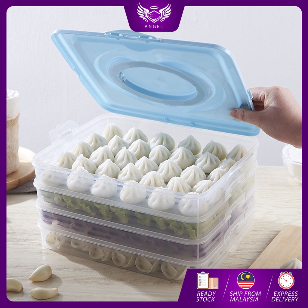 ANGEL Refrigerator Storage Box Food Container Freezer Space Saver ...