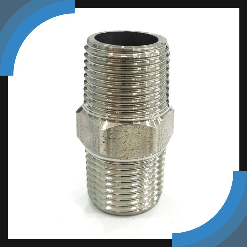 20mm, 25mm, 50mm Stainless Steel Nipple Fitting Pipe Connector Paip ...