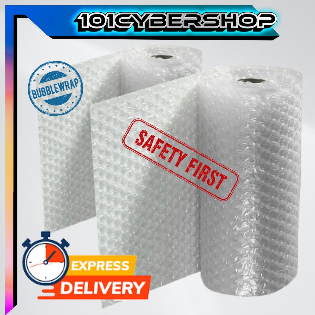 Double Wrapping Protection Bubble Wrap And Fragile Tape Shopee Malaysia