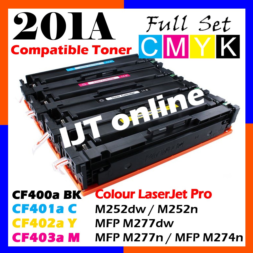 SET Toner CF400A CF401A CF402A CF403A Compatible For HP 400 Color ...