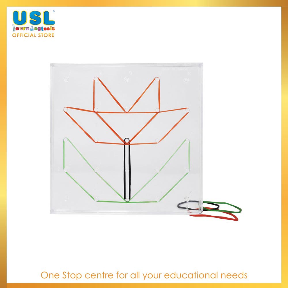 Transparent Geoboard Square 15cm - Manipulatives & Early Learning ...