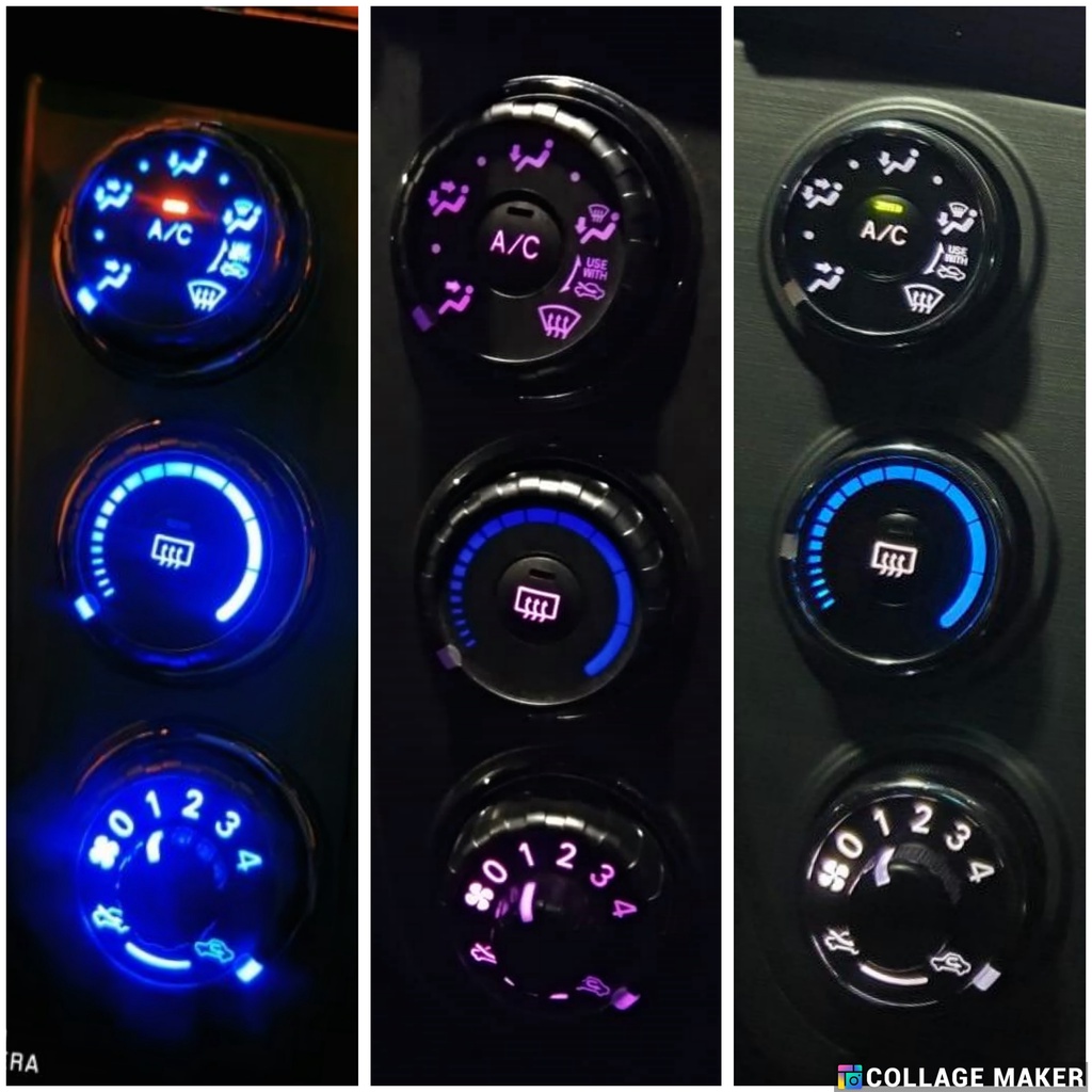 led for aircond switch alza vios hiace myvi (2010-2017) lagi best/icon ...