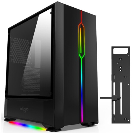 New Aigo T20 Black ATX MidTower Desktop Computer Gaming Case Tempered ...
