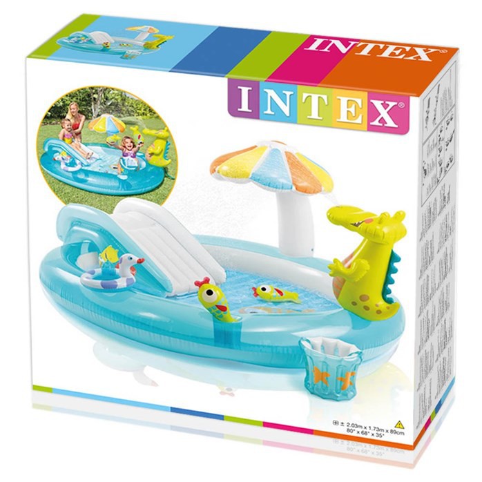 Intex Swimming Pool with slide (NO PUMP) | Shopee Malaysia