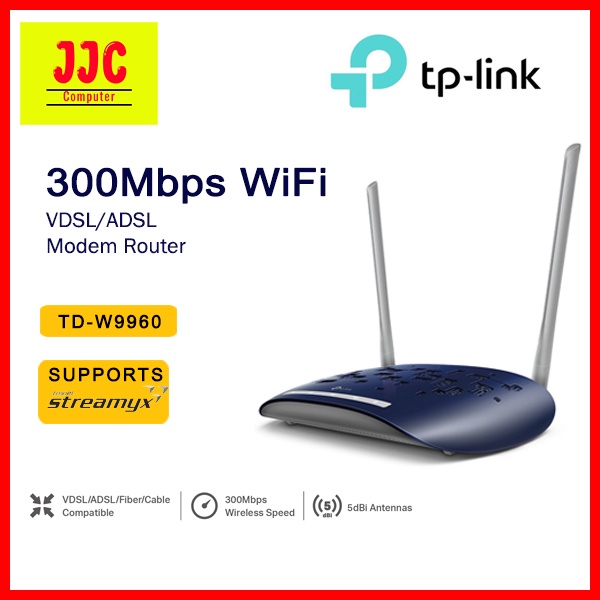 TP-LINK TD-W9960 300 MBPS WIFI VDSL/ADSL MODEM ROUTER | Shopee Malaysia