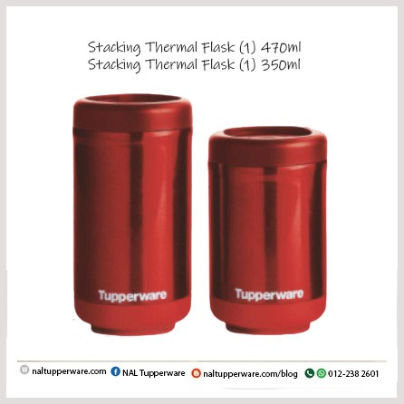 [Tupperware Brands] Stacking Thermal Flask - thermos - bekas air panas | Shopee Malaysia