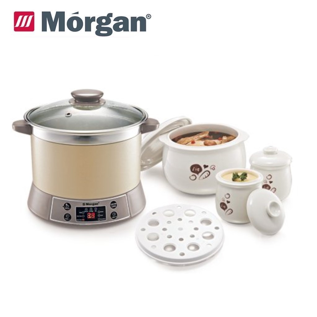 Morgan Double Boiler / Slow Cooker / Ceramic Pot 2.8L ( MDB-18A1 ...