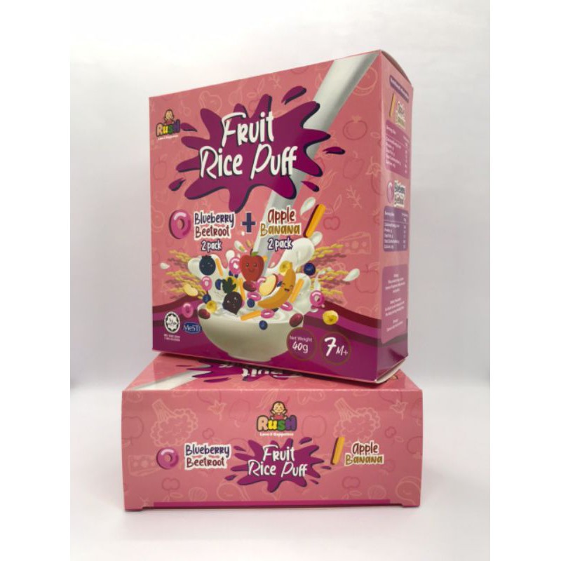 RUSH BABY FRUIT RICE PUFF 40G | Shopee Malaysia