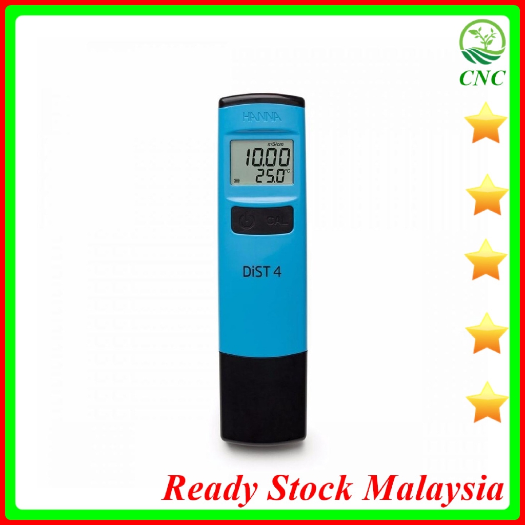 Hanna Instruments HI98304 DiST® 4 Waterproof EC Tester (0.00-20.00 mS ...