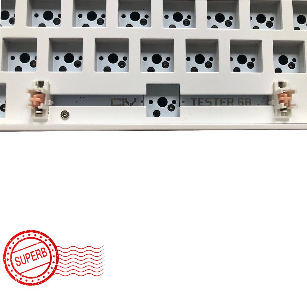 Bluetooth 5.0+Wireless 2.4G Mechanical Keyboard TESTER68 Base Key Kit ...