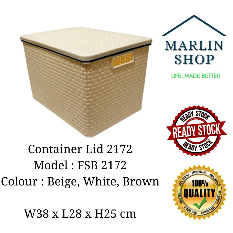 Felton Container Basket- Basket Storage- Housekeeping Picnic Basket ...