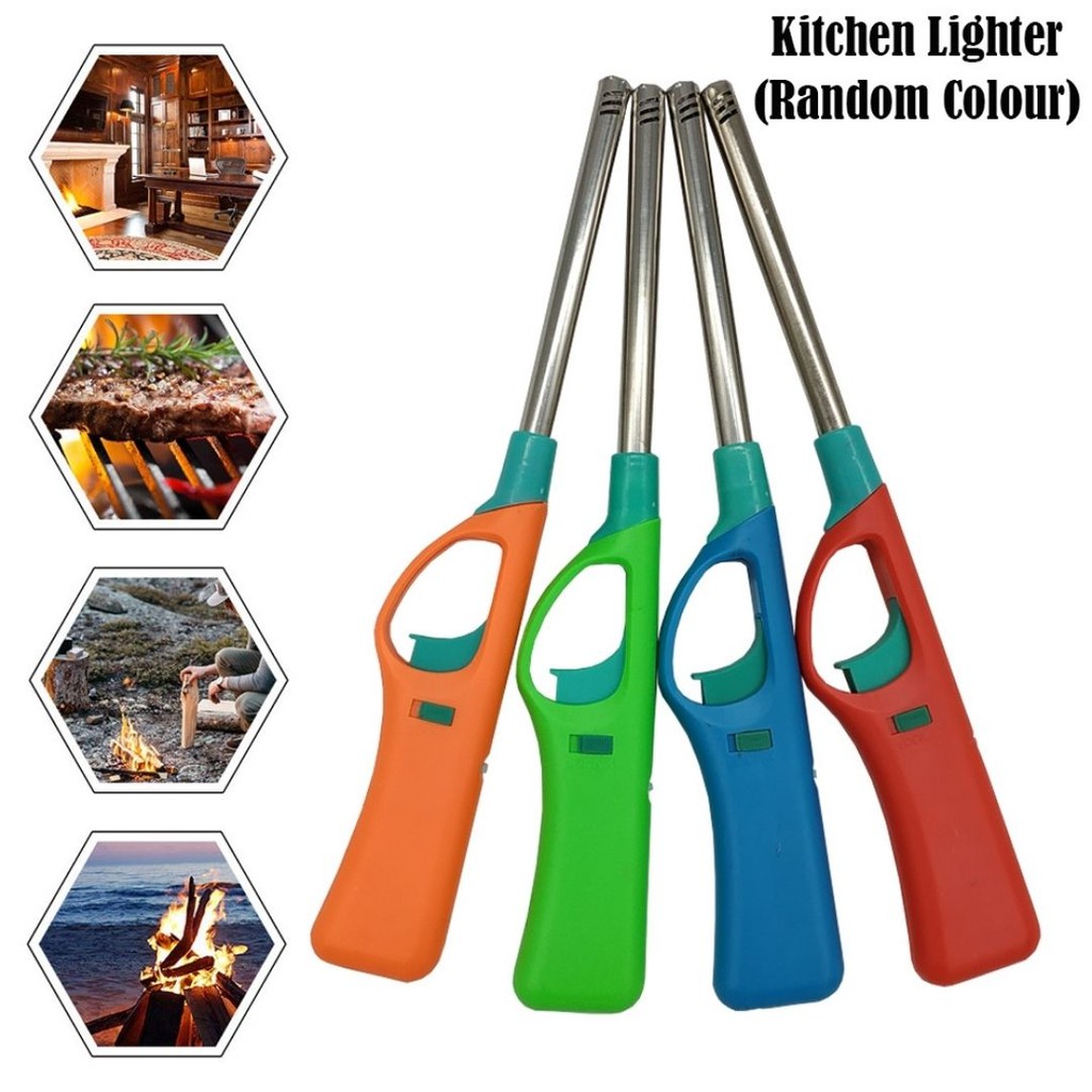 Kitchen Gas Lighter With Adjustable Flame & Refillable Gas / Pemetik ...