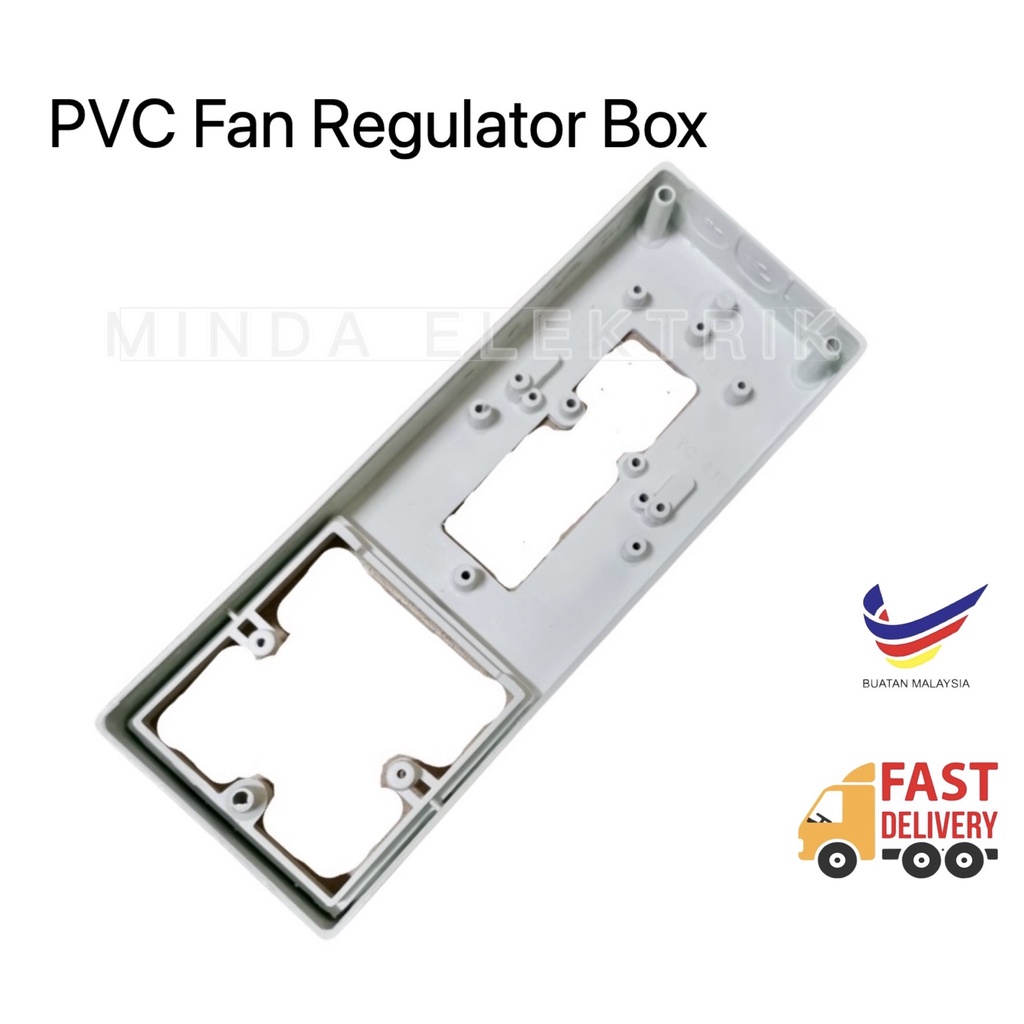 PVC Fan Regulator base/ Box (White) Kotak Kipas | Shopee Malaysia