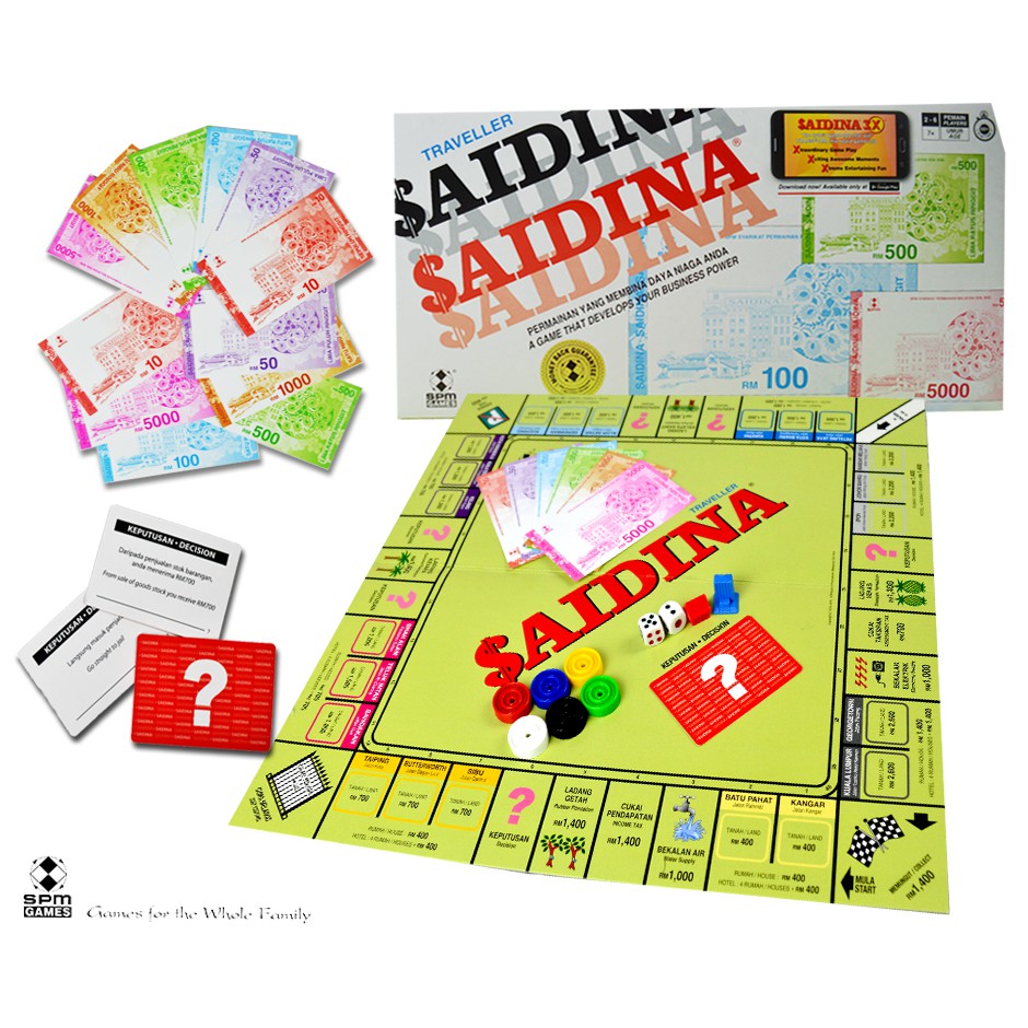 Saidina Traveller SPM Boardgame - Dwi Language [Bahasa Malaysia ...
